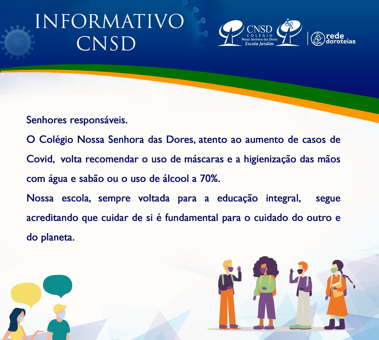 Informativo CNSD - Colégio Nossa Senhora das Dores